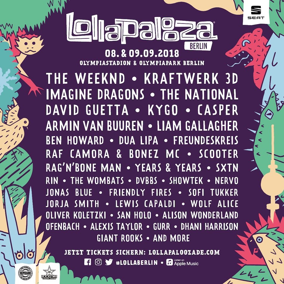 Lollapalooza 2018 lineup store
