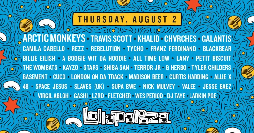 Lollapalooza 2018 Day 1 at Grant Park Chicago
