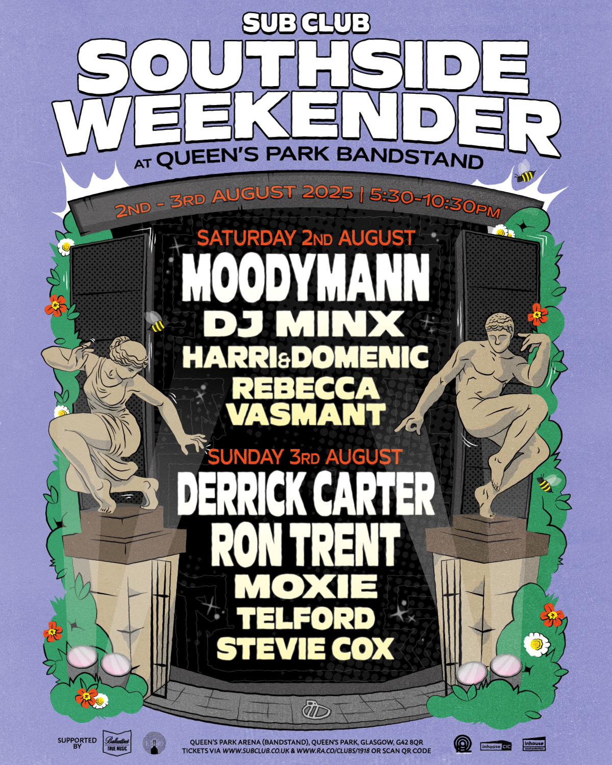 Sub Club Southside Weekender 2025 // August 2nd & 3rd // Queen's Park ...