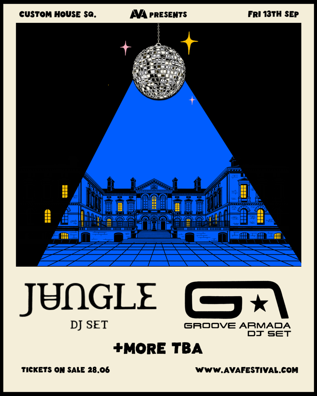 AVA presents: Jungle (DJ Set), Groove Armada (DJ Set) + Support TBA