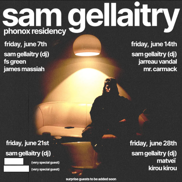 Sam Gellaitry: 4 Fridays in June